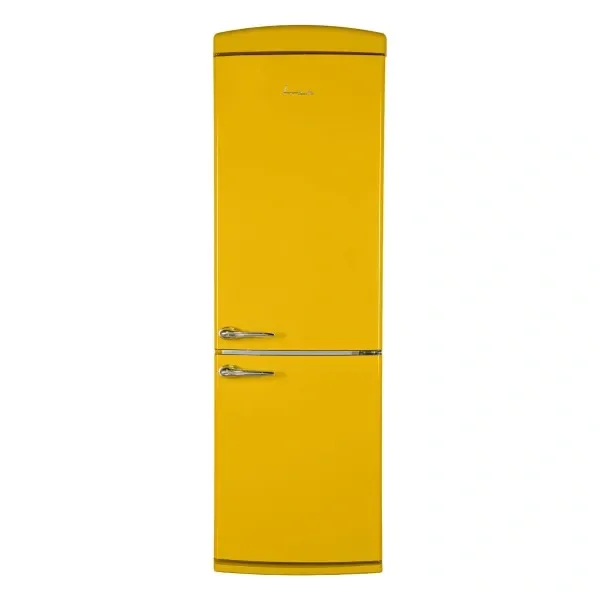 Fram retro kombinovani frižider Less Frost 340 l 190.1 cm žuti FC-VRR341YLE++