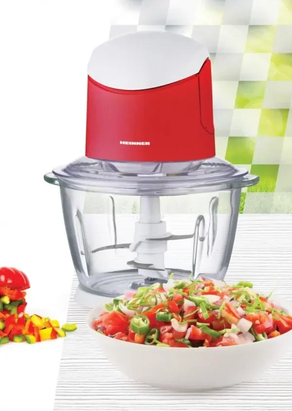 Heinner Chelsye seckalica 500W staklena posuda 1 l crvena HMC-K500WHR