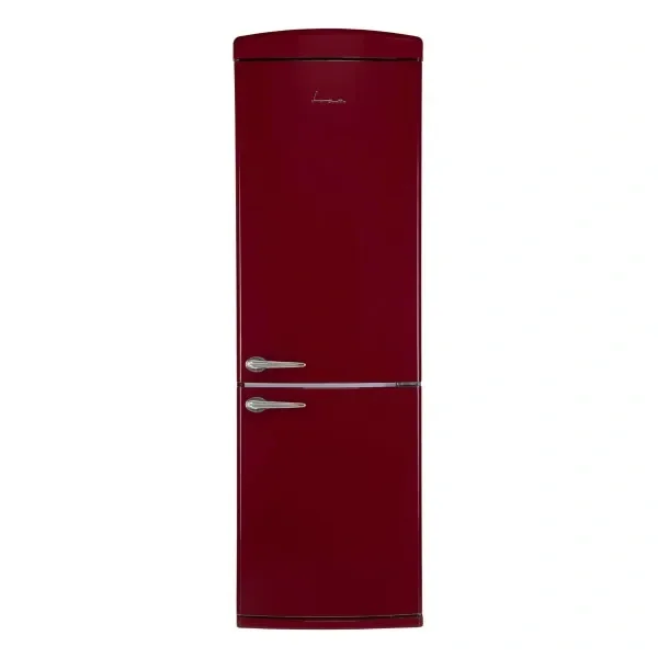 Fram retro kombinovani frižider Less Frost 340 l 190.1 cm bordo FC-VRR341BDE++