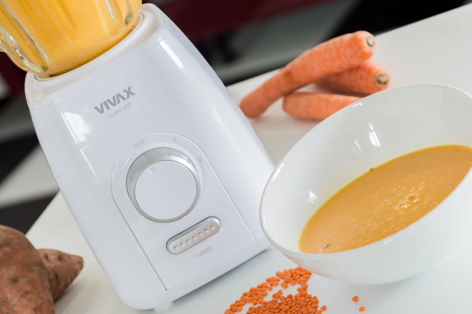 VIVAX HOME stoni blender 600W 1.5 l staklena posuda 2 brzine i turbo beli BL-600G