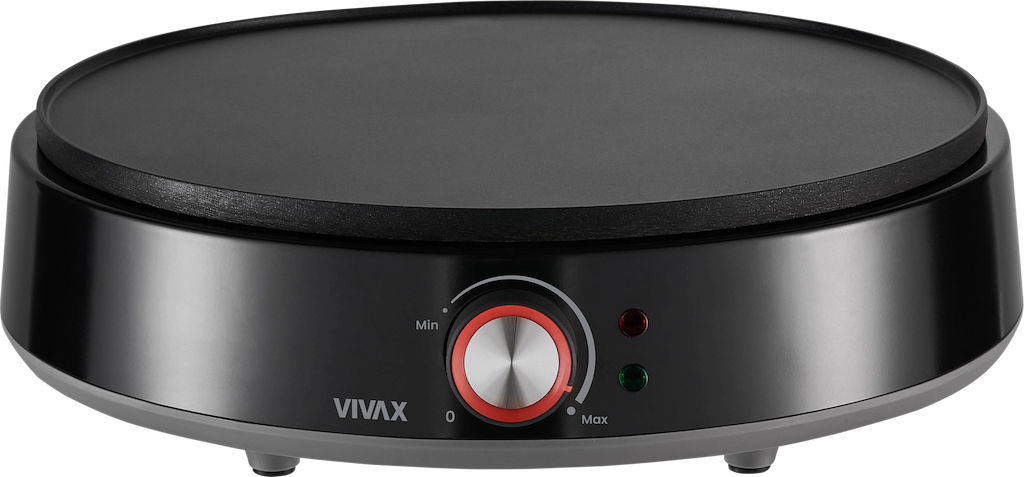 Vivax Home pekač za palačinke 1200W ploča 30 cm crni PM-1200TB