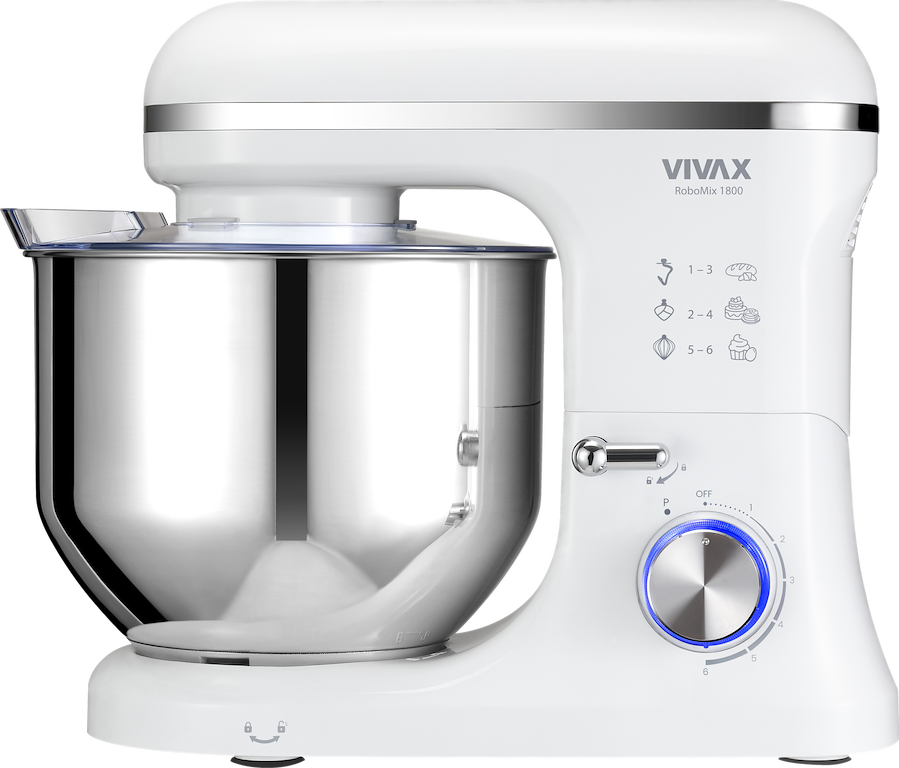 VIVAX HOME kuhinjski robot 1800W posuda 7 l 6 brzina beli RM-71800WH