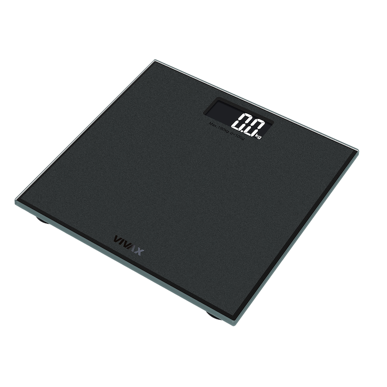 Vivax Home telesna vaga do 180 kg crno mat staklo LCD PS-157BM