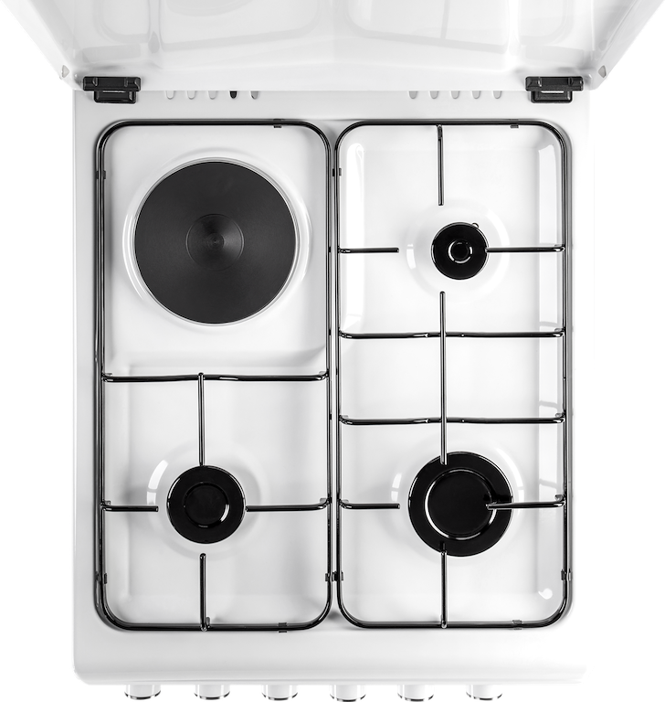 VIVAX HOME kombinovani šporet 3 plina + 1 ringla rerna 52 l beli FC-31502I WH