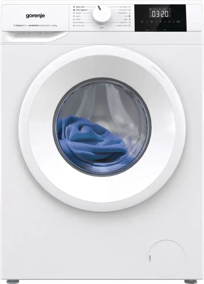 Gorenje mašina za pranje veša 7 kg 1200 obrtaja SteamTech dubina 43.5 cm bela WNGPI72SBS