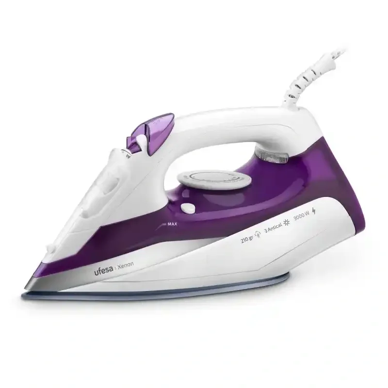 Ufesa pegla na paru 3000 W Techno Ceramic ploča ljubičasto-bela Xenon
