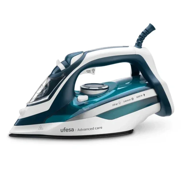 Ufesa pegla na paru 3200 W keramička podloga tirkizno plava Advanced Care
