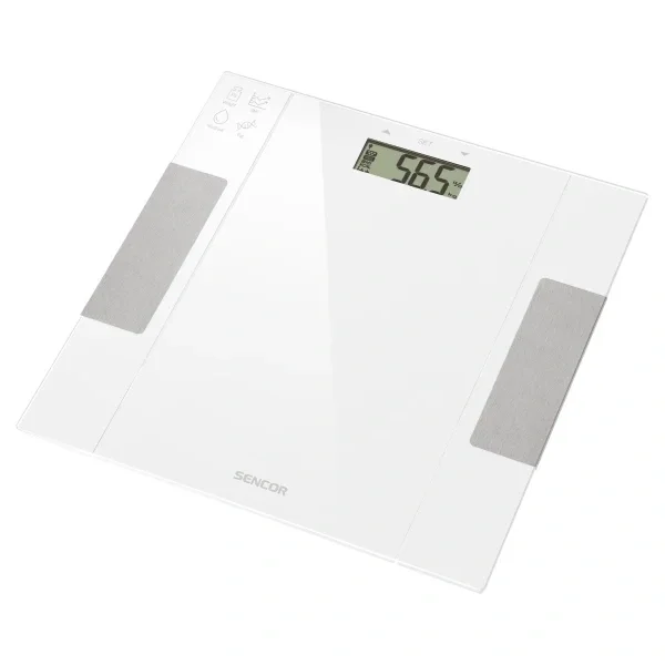 Sencor telesna fitnes vaga sa analizom masti i vode 150 kg 12 korisnika bela SBS 5051WH