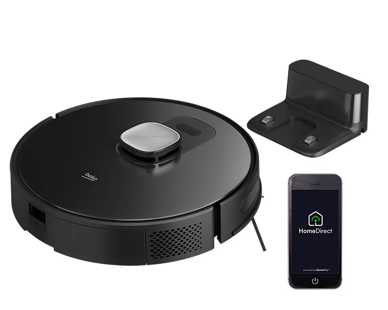 Beko RoboSmart robot usisivač 2700 Pa sa mapiranjem i funkcijom brisanja crni VRR 70214 VB