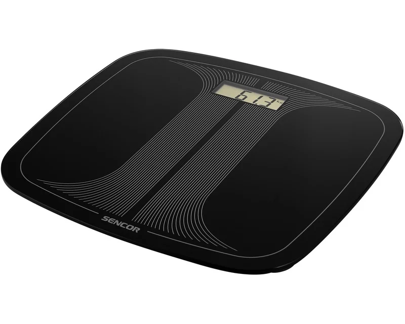 Sencor digitalna kupatilska vaga do 150 kg kaljeno staklo crna SBS 2406BK
