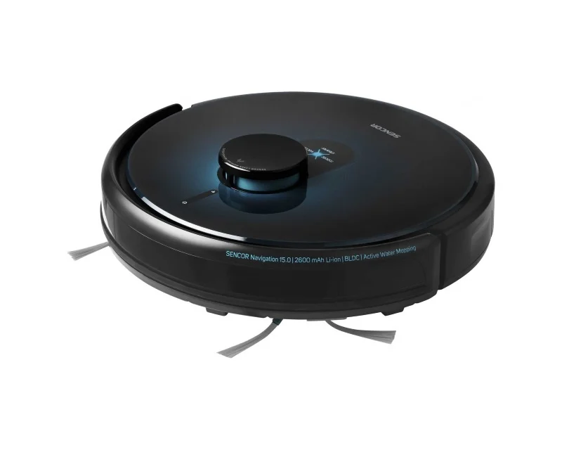 Sencor robot usisivač 2u1 sa mopom Wi-Fi BLDC motor do 120 min crni SRV 9250BK-EUE3