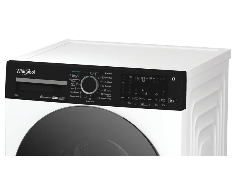Whirlpool samostojeća mašina za pranje veša 10 kg 1400 o/min 6th SENSE bela WPM 07W ADS EE