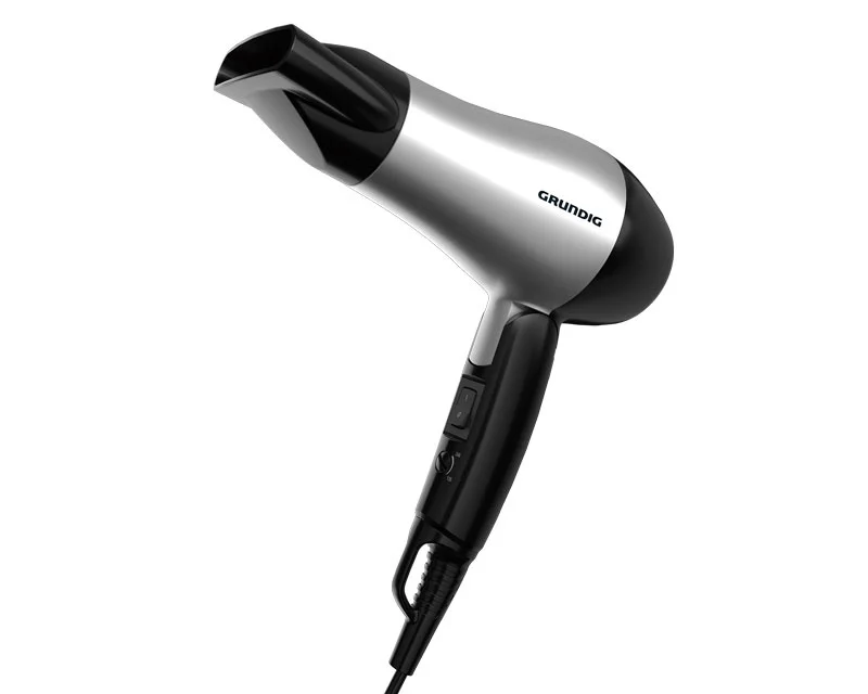Grundig sklopivi fen za kosu 1200W DC motor crno-srebrni HD 2200