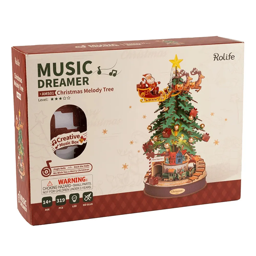 Rolife Christmas Melody Tree Music 3D Puzzle