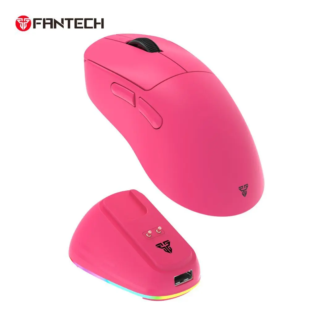 Fantech Gaming miš WG14E Yari E, Bežični, 2400 DPI, Optički, Pink