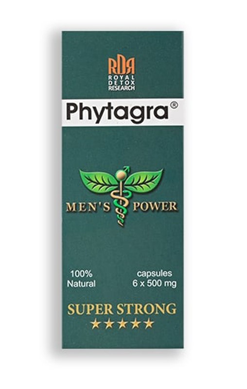 Phytagra Mens Power biljne kapsule za potenciju, 6 komada — 01000047