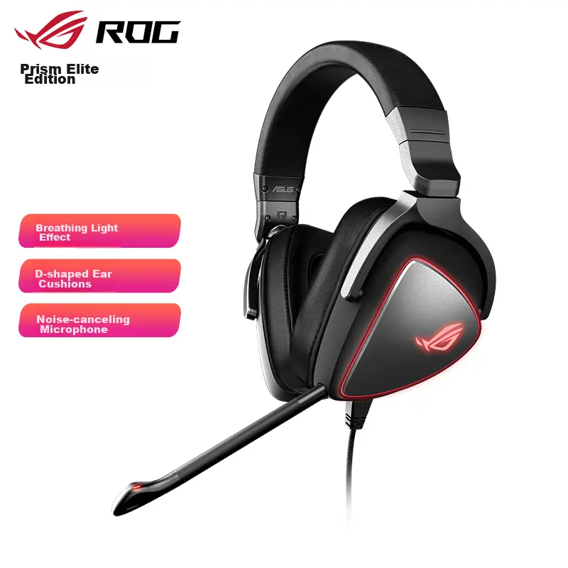 ROG Gejmerske slušalice Precision, 7.1 surround, Type-C, mikrofon, Crne