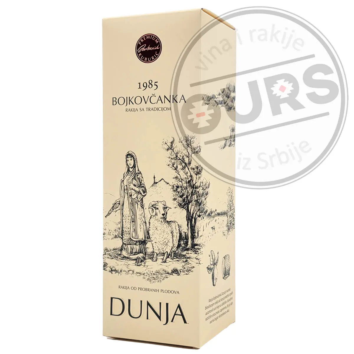 Bojkovčanka kutija za rakiju dunju 0,7L