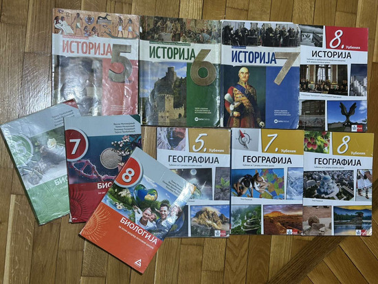 Udžbenici 5, 6, 7, 8 osnovna škola