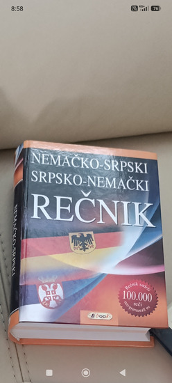 Knjiga Rečnik Nemackog