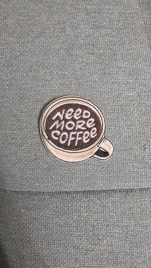 Need More Coffee prišivač