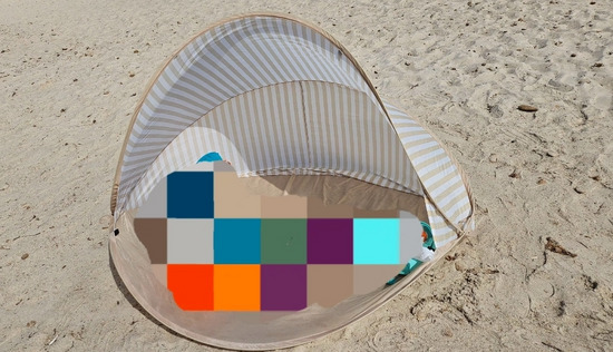 %Pop-up bež beli šator za dvoje