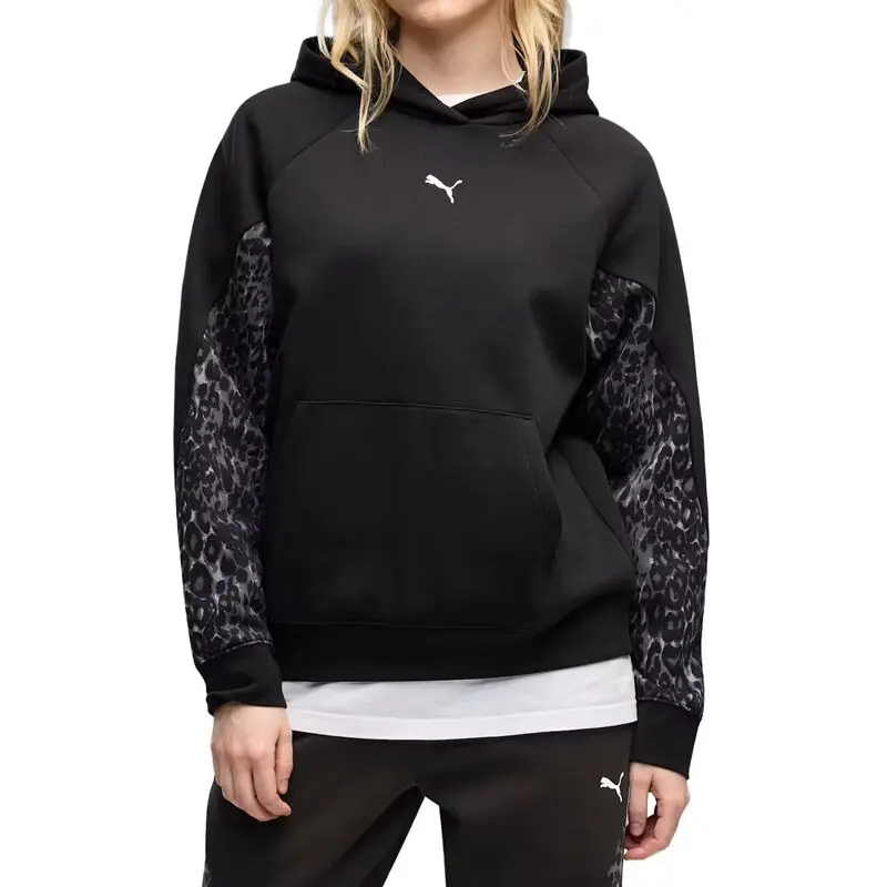 Puma Ženski duks Sport Animal Standard Hoodie FL, Crni