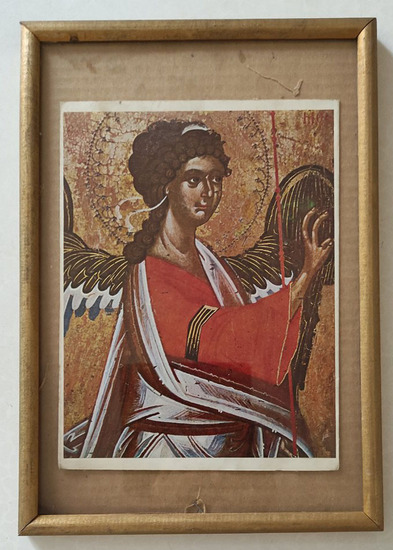 Uramljena ikona Beli Anđeo (32x22 cm)