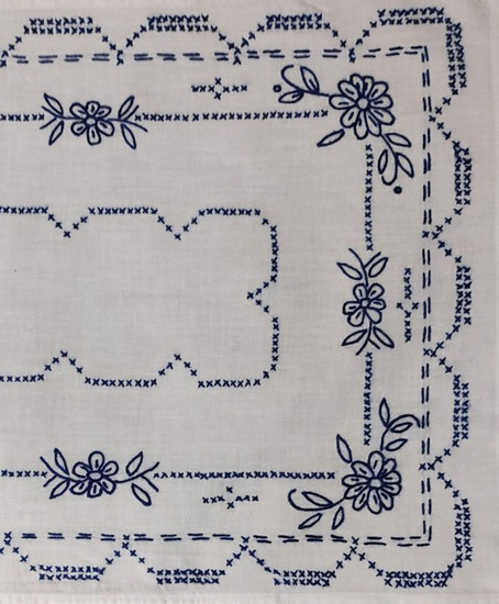 Vintage Ručno Vezeni Milje 65x36cm