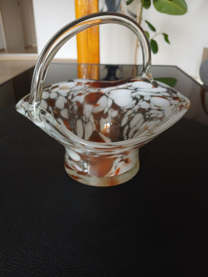 Vintage Murano staklena cinija-bombonjera