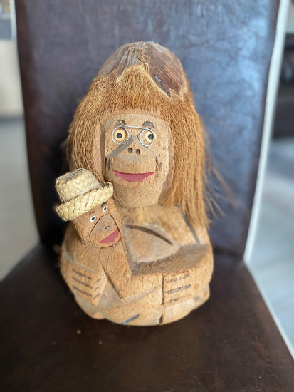 Vintage figura od kokosa