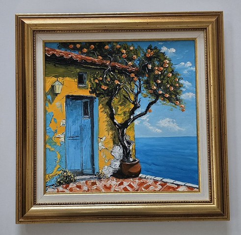 Ulje na platnu - Suncana strana mediterana