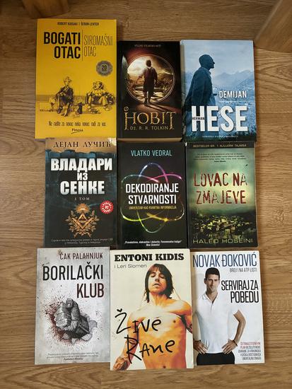 Nove knjige 9 komada povoljno