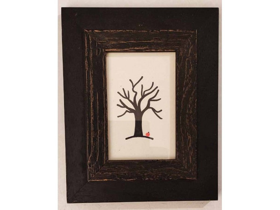 Slika sa prekrasnim drvenim okvirom 24x20 cm