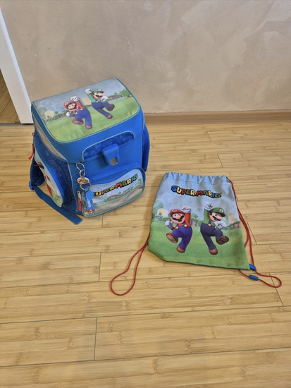 Scooli anatomski ranac SUPER MARIO sa vrećicom