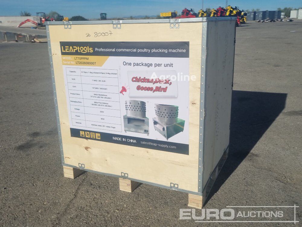 Prodaje se Leaptools LT70PPPM Poultry Plucking Machine opremu za živinarstvo na aukciji