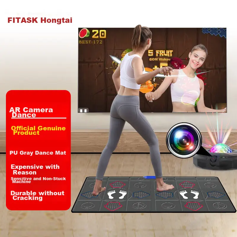 HongTai Bežična podloga za ples sa AR kamerom, HDMI, 164x93cm, Crno-siva