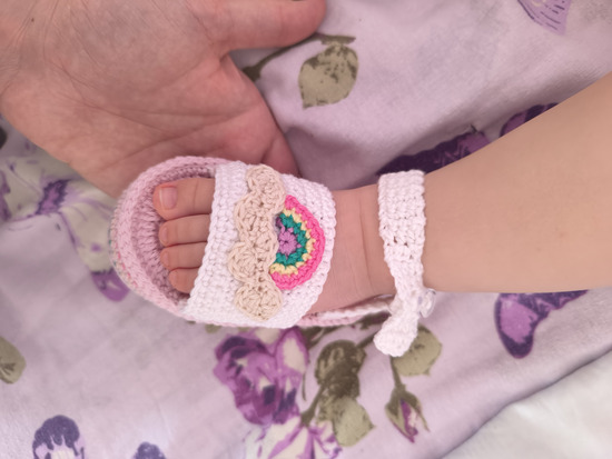 Set sandalica rucni rad novo!