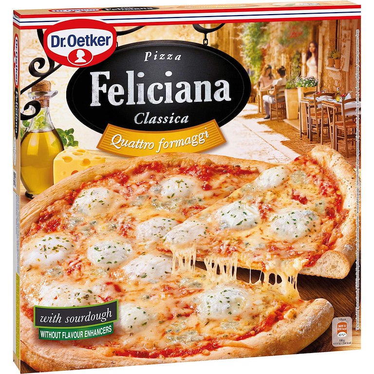 Pizza Feliciana Quattro Formaggi smrznuta 325g Dr. Oetker