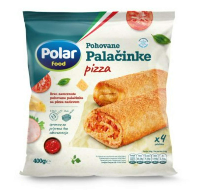 Palačinke pohovane pizza smrznute 400g Polar Food