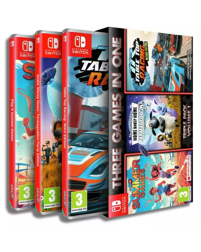 Switch Collection 3 Games - Summer Games - Sheephome - Table Top Racing - Pack 1