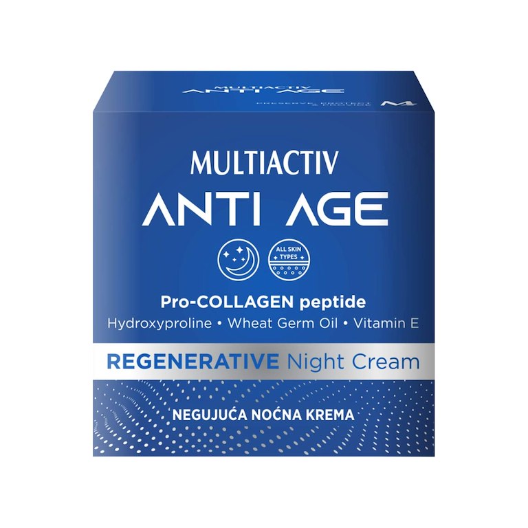 Krema za lice negujuća noćna anti-age 50ml Multiactiv