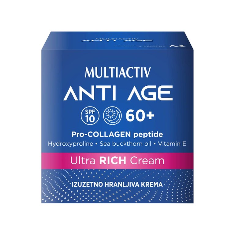 Krema za lice izuzetno hranljiva 60+ anti-age 50ml Multiactiv