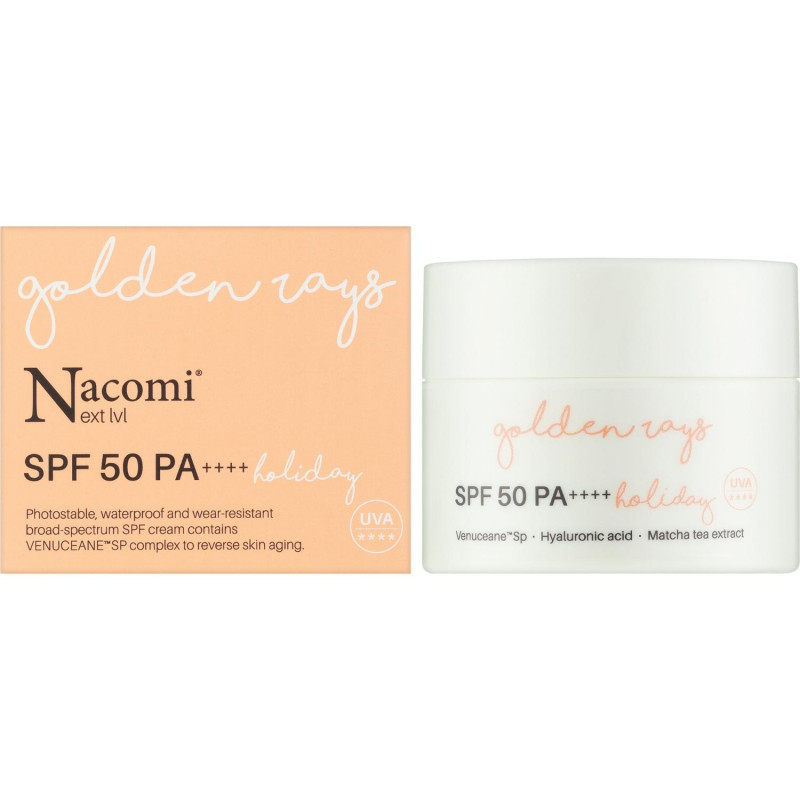 Nacomi Golden Rays Hidrantna krema SPF50, 50ml