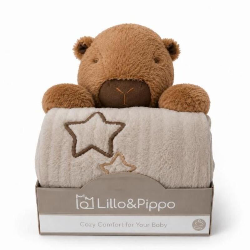 Lillo&Pippo ćebe sa igračkom, Kapibara braon