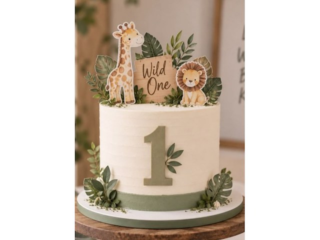 Boho Safari, TORTE od kartona