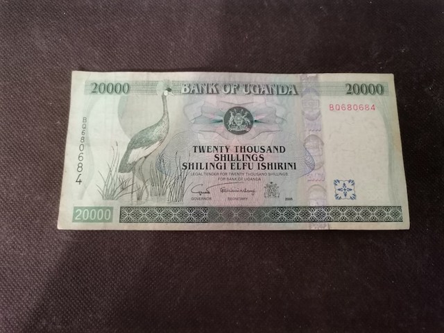UGANDA 20.000 SHILLINGS 2005