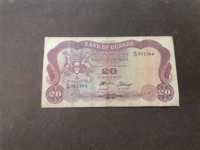 UGANDA 20 SHILLINGS 1966