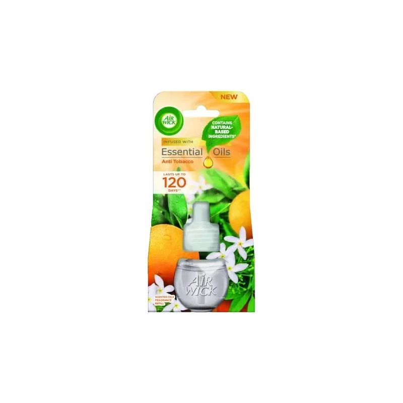 AIR WICK Električna dopuna essential oils anti tobacco, 19 ml