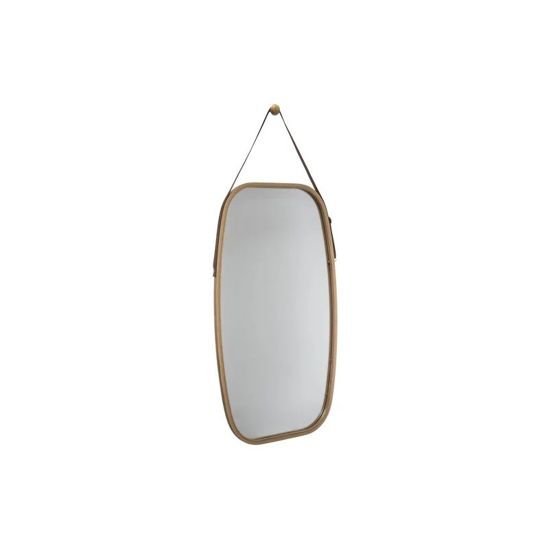 FIVE Ogledalo za zid 43X1,6X77CM bambus/staklo